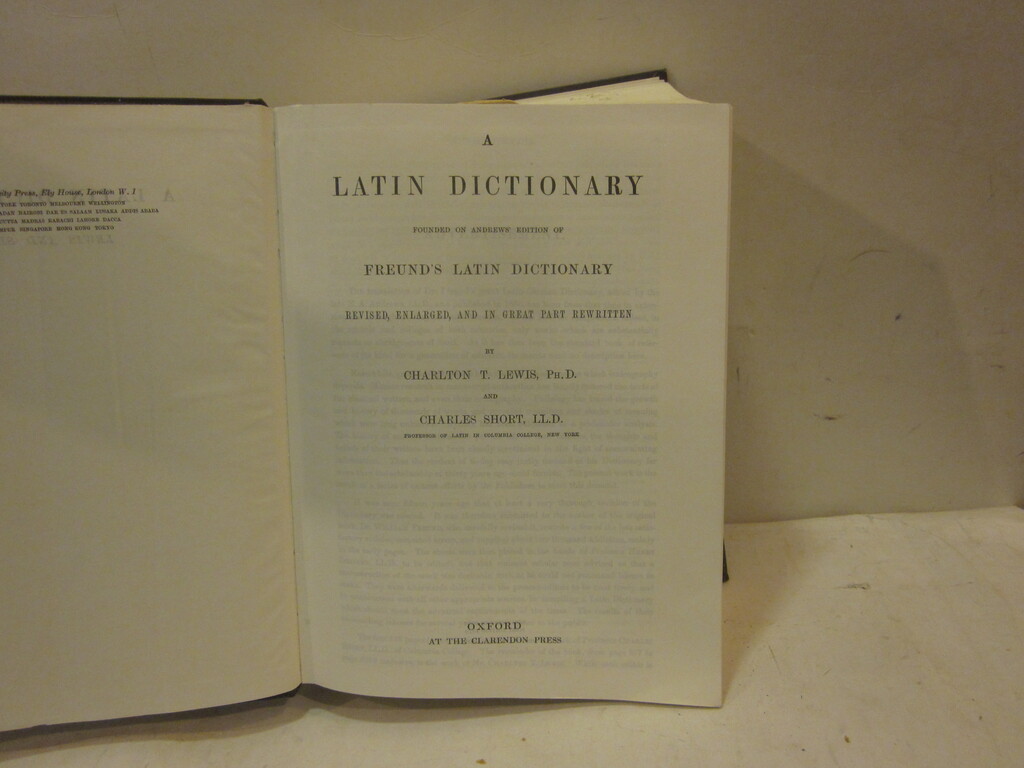 A Latin Dictionary: Founded on Andrews` Edition of Freund`s Latin ...