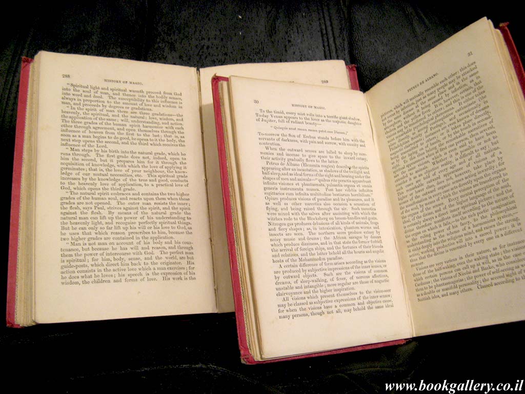 The History of Magic [TWO VOLUME SET] [FIRST EDITION] / Ennemoser ...