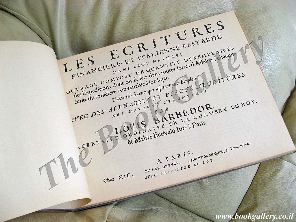 Les Ecritures Financiere, et Italienne-Bastarde par Louis Barbedor ...